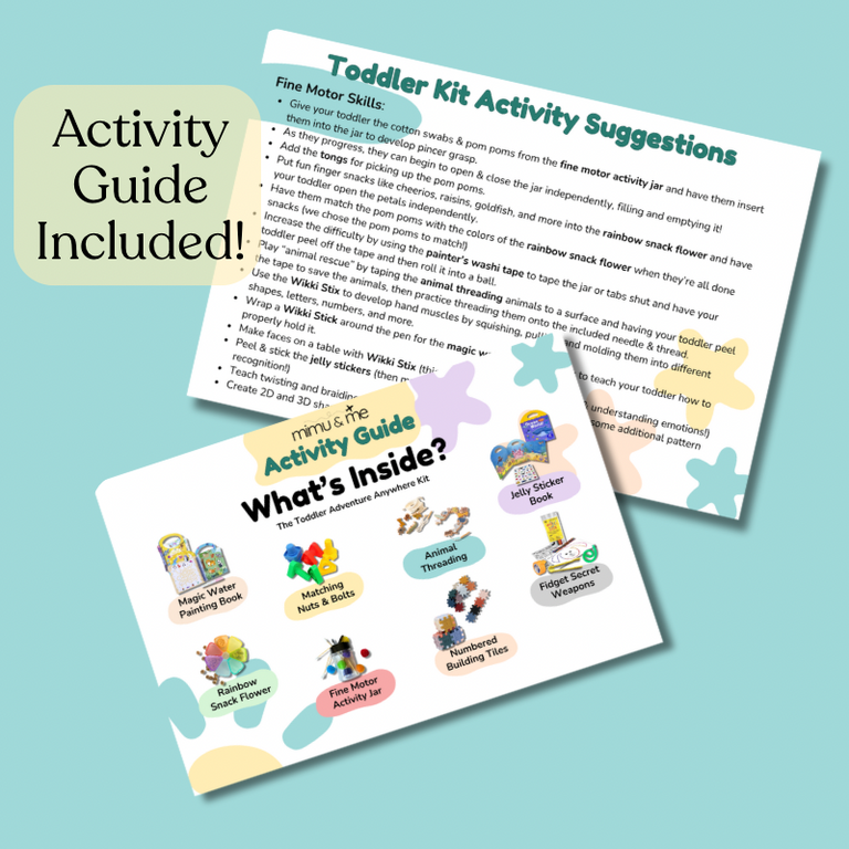 Toddler Activity Set | Best Toddler Travel Toys - Mimu and Me